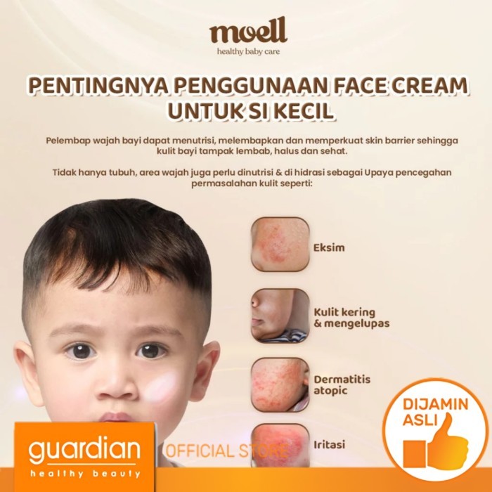Jual Moell Healthy Glow Barrier Face Cream 40Gr | Shopee Indonesia