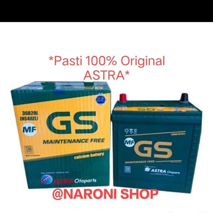Jual Produk Baru!! Aki Mobil GS MF NS40ZL /36B20L Expander,jazz,Brio,Mobilio,BRV | Shopee Indonesia