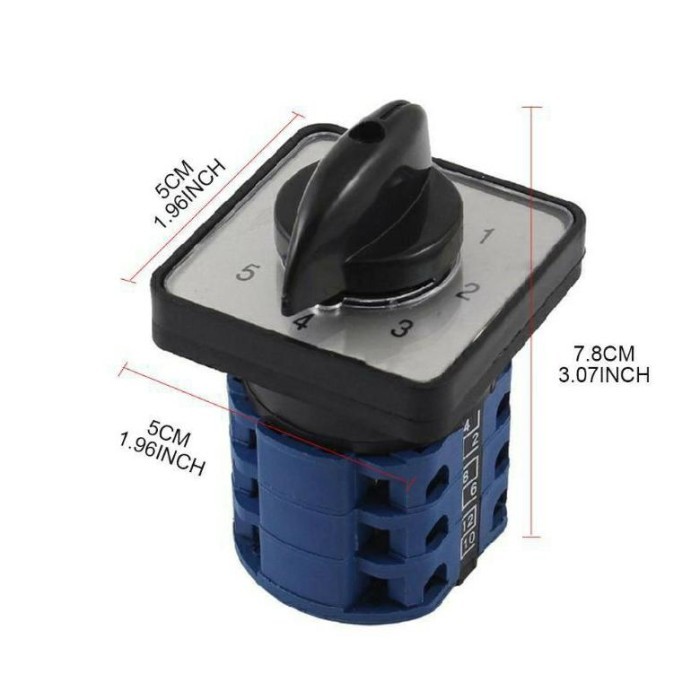 Jual Murah Rotary Selector Switch-Change Over Switch 3 Pole 3, 4, 5 dan ...