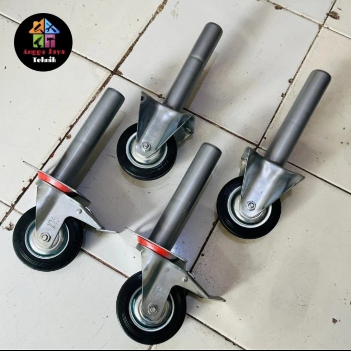 Jual Roda Scaffolding 4" Inch Roda Steger Perancah Esteger Castor Murah ...