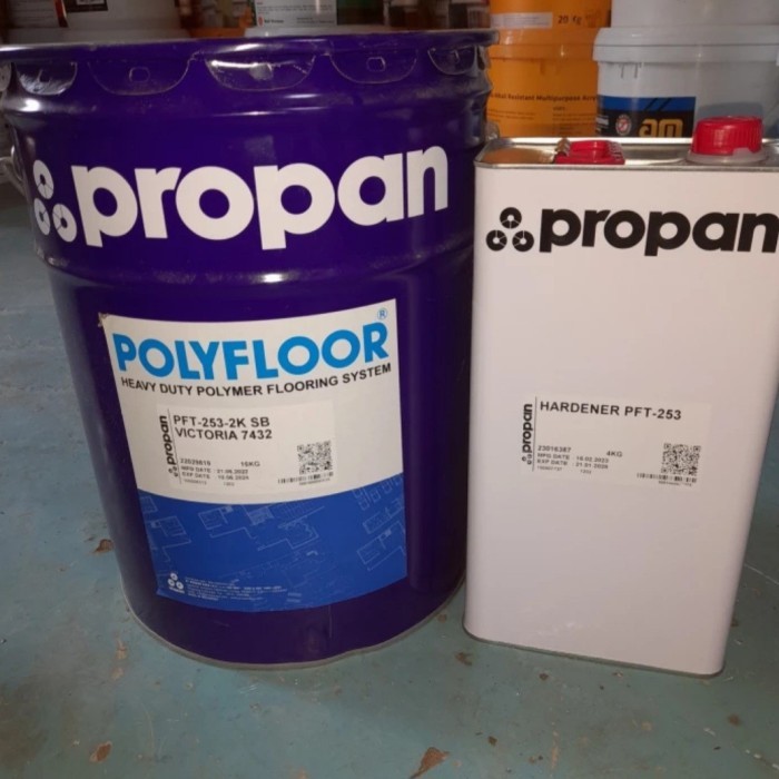 Jual Cat Epoxy Lantai PROPAN POLYFLOOR PFT-2532K SB 20 Kg Set | Shopee ...