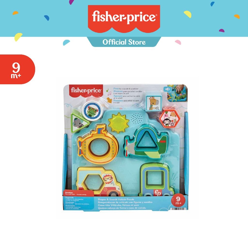 Jual Fisher-Price Bentuk & Suara Teka-teki Kendaraan Mainan Menyortir ...