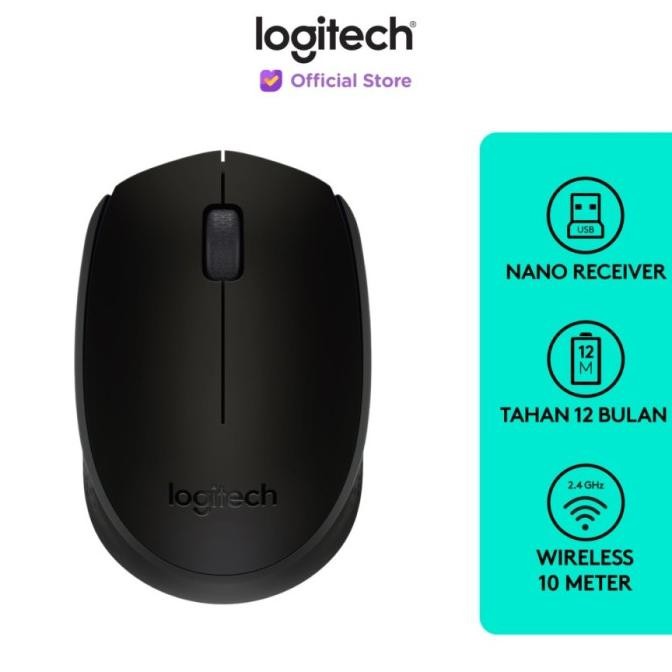 Jual Logitech B170 Mouse Wireless untuk Windows, Mac, Linux dan ...