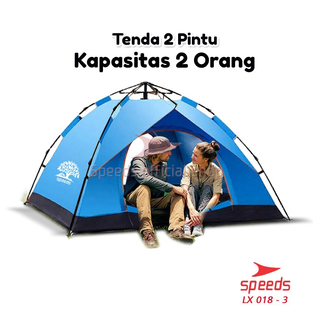 Jual SPEEDS Tenda Camping Tenda Kemah Speeds 2 Orang Lipat Portable ...