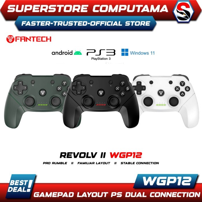 Jual Fantech REVOLVER WGP12 Wireless Gamepad WGP-12 | Shopee Indonesia