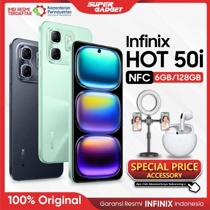 Jual Infinix Hot 50i 6/128 GB RAM 6GB ROM 128GB | Shopee Indonesia