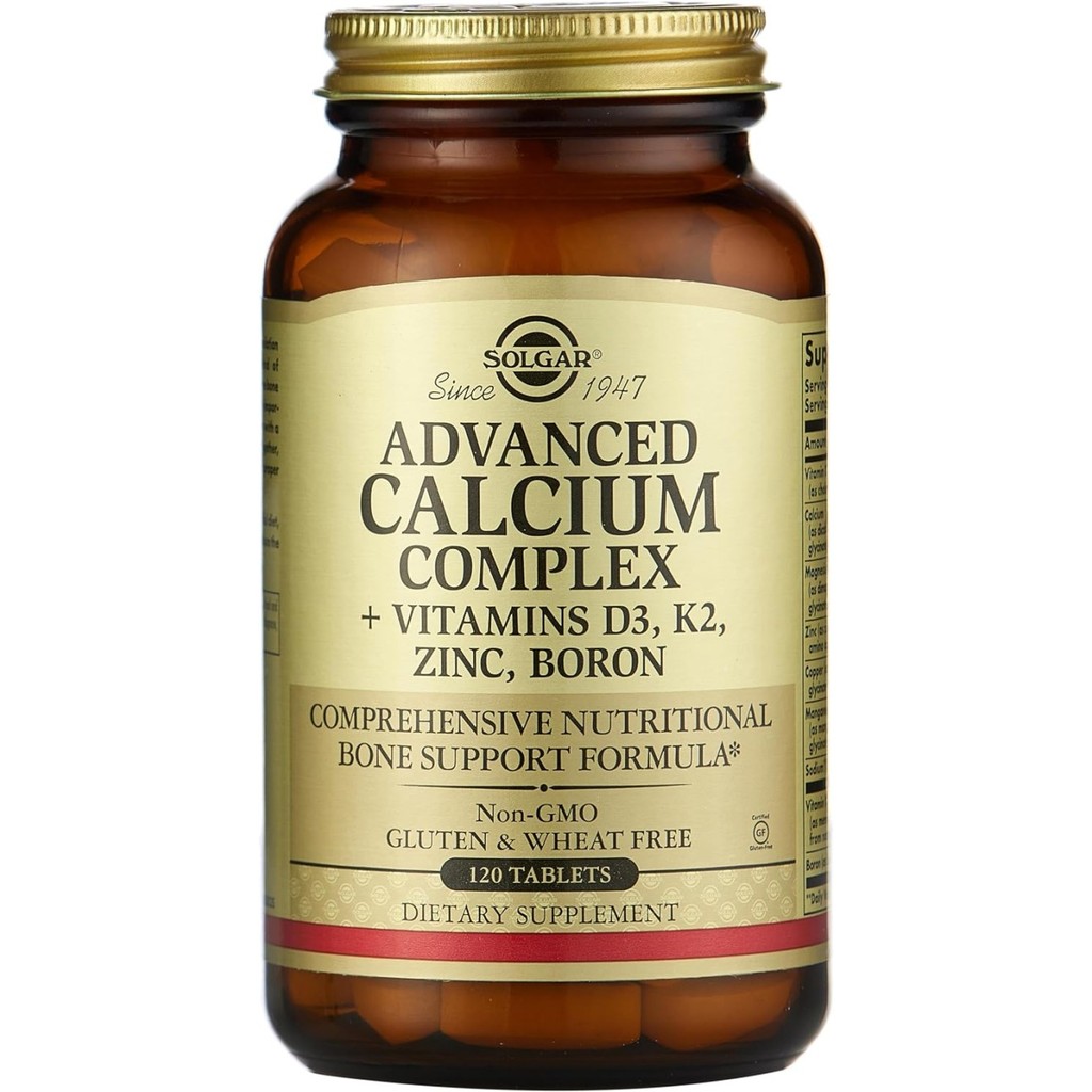 Jual SOLGAR ADVANCED CALCIUM COMPLEX + VITAMIN D3, K2, ZINC, BORON 120 Tabs | Shopee Indonesia
