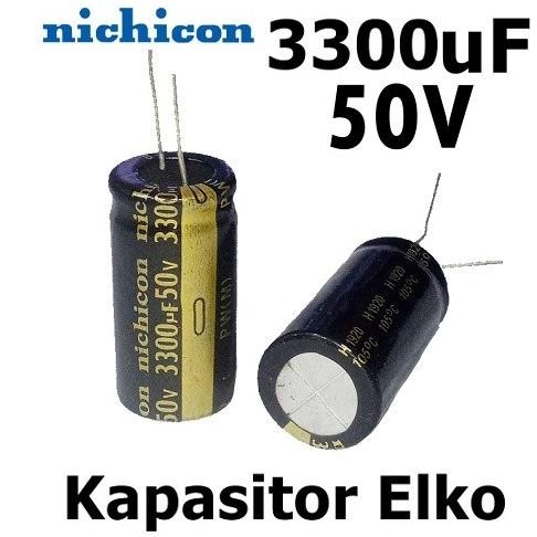 Jual best produk] Kapasitor Elco 3300uf 50V HQ Elko 3300 Mikro 50 Volt 3300/50v 3300/50V ...
