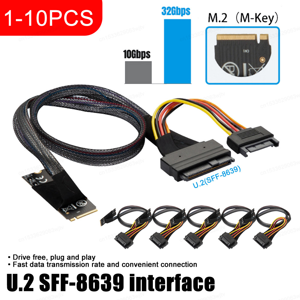 Jual M.2 M-key to U.2 (SFF-8639) Cab with 15-pin SATA 15-Pin | Shopee ...