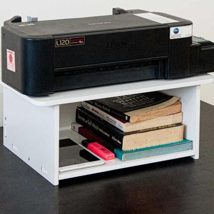 Jual Meja Printer Rak Buku Dudukan Scanner Minimalis 2 Susun Kantor ...