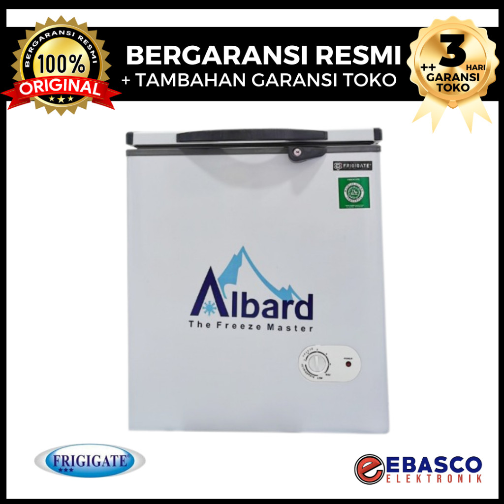 Jual FRIGIGATE CHEST FREEZER F 100 ALBARD - Kapasitas 100 Liter ...