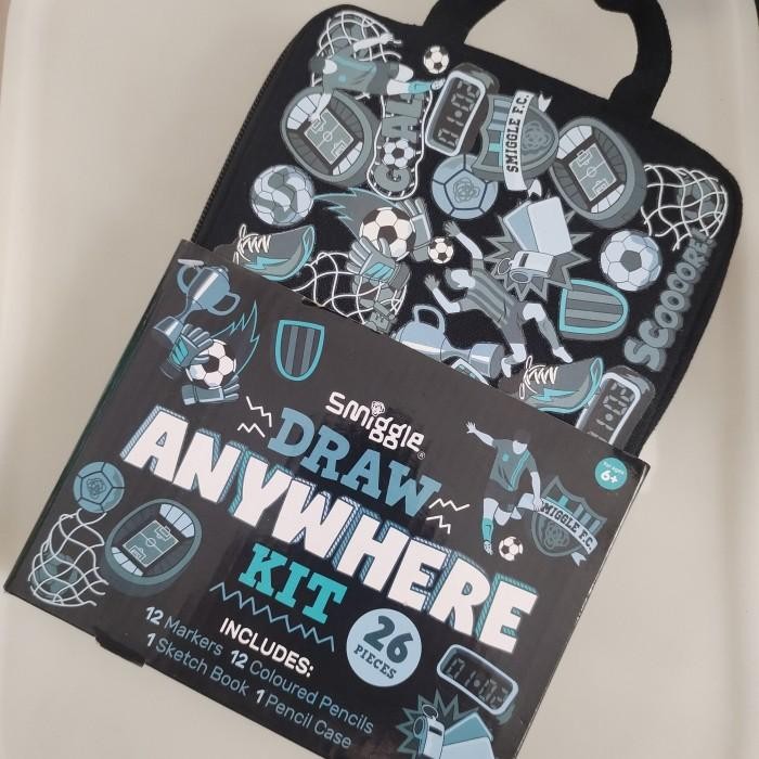 Jual Original Smiggle Kl - Draw Anywhere Kit 26 Pieces Black Blue ...
