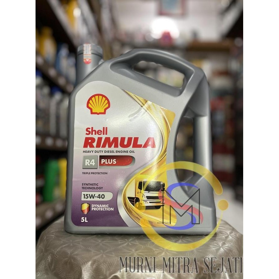 Jual Shell Rimula R4 Plus Diesel Oli SAE 15W-40 Dulu R4X X 15W40 Galon ...
