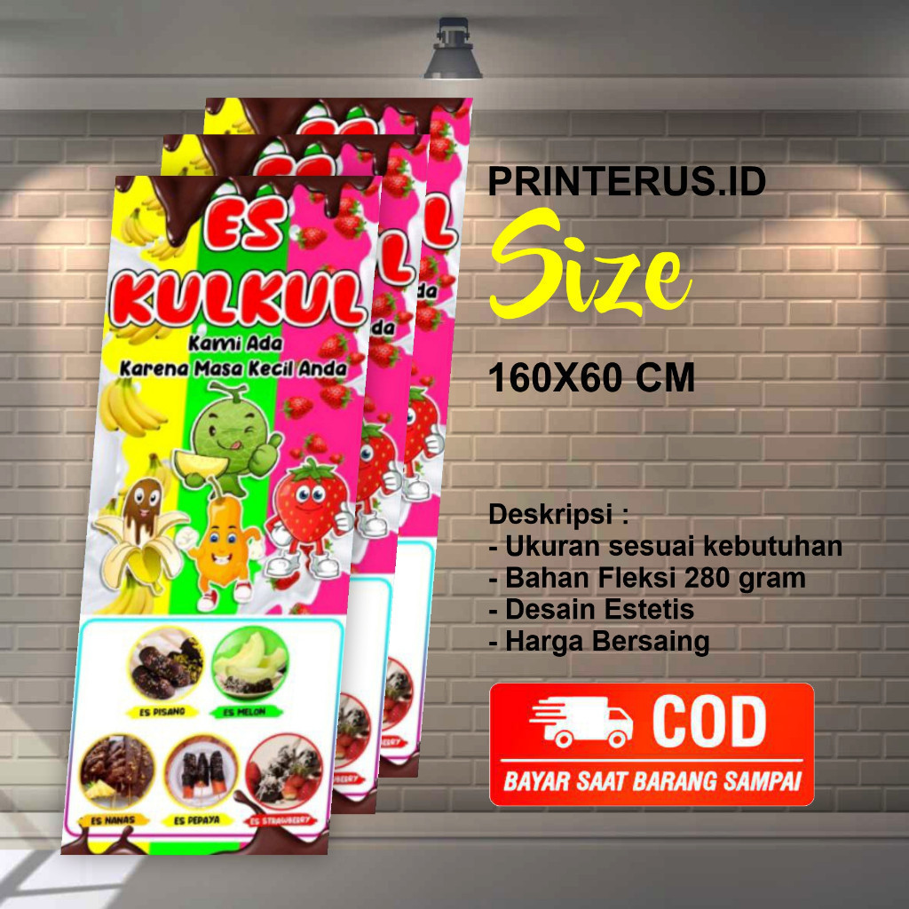 Jual Ambil PROMO Sekarang Juga >> Banner spanduk Minuman Es Kul Kul ...