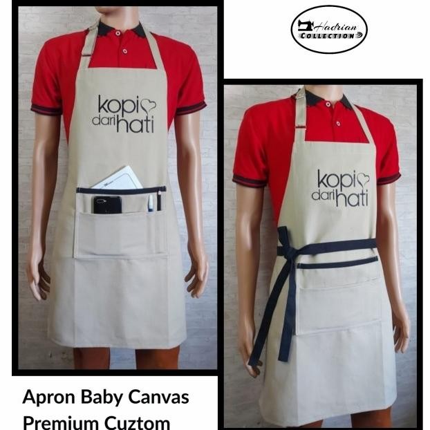 Jual Celeme Apron Anva Cuztom Bordir Logo | Shopee Indonesia