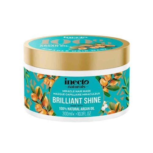 Jual Inecto Brilliant Shine Argan Miracle Hair Mask 300Ml | Shopee ...