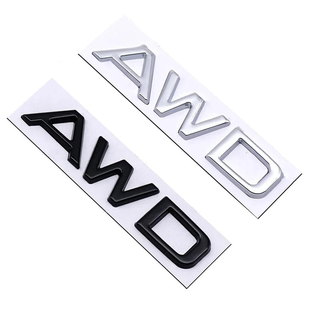 Jual Dapatkan Awd Letters Trunk Badge Emblem Car Sticker Auto Tailgate ...