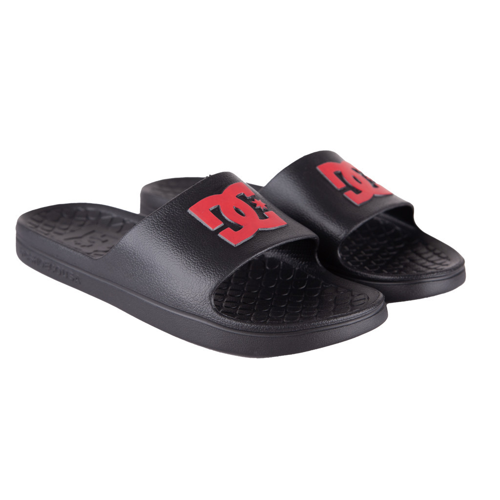 Jual DC Shoes Men DCsc-Slider Sandals Black/Red UDYL200005 | Shopee ...