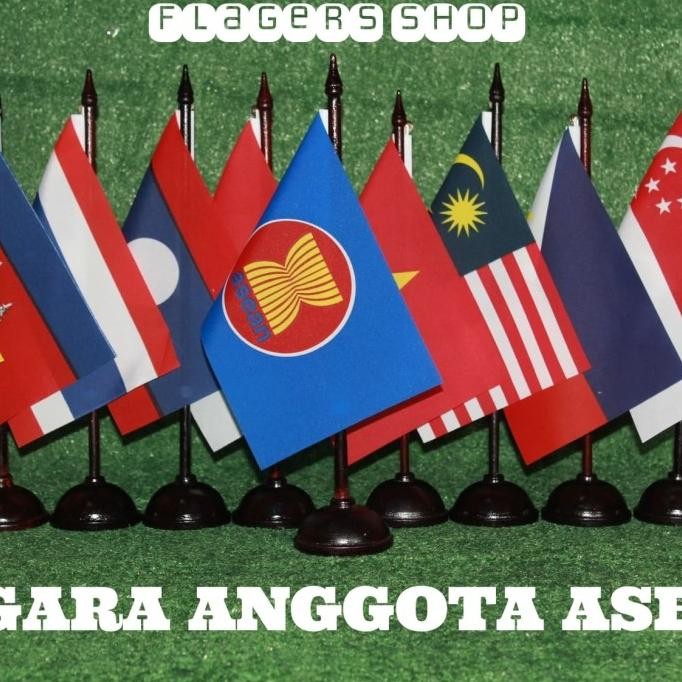 Jual TERBARU - [PAKET ASEAN] BENDERA MEJA NEGARA ANGGOTA ASEAN | Shopee ...