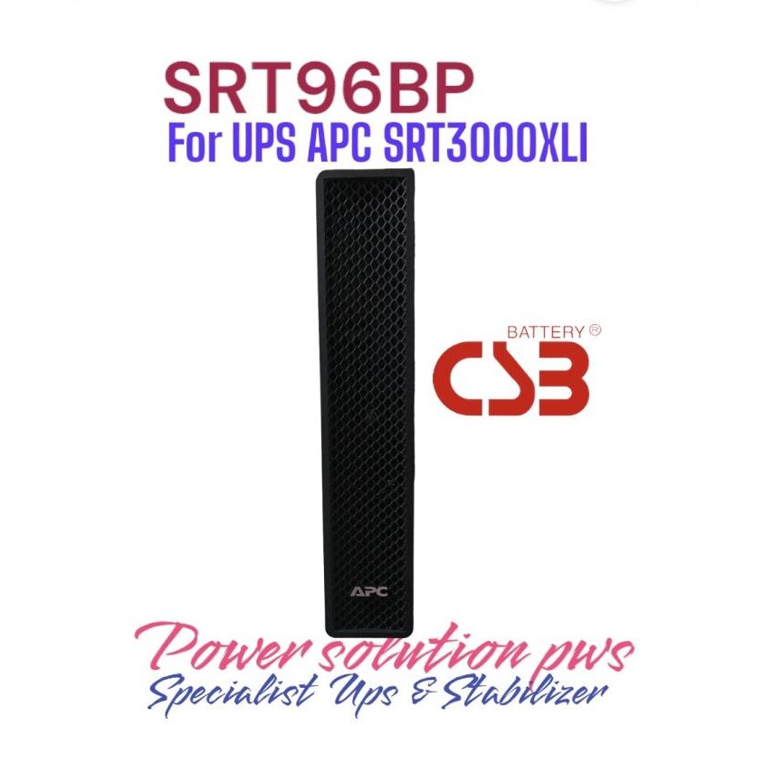 Jual Battery External SRT96BP for UPS APC SRT3000XLI. BATTERY PACK ...