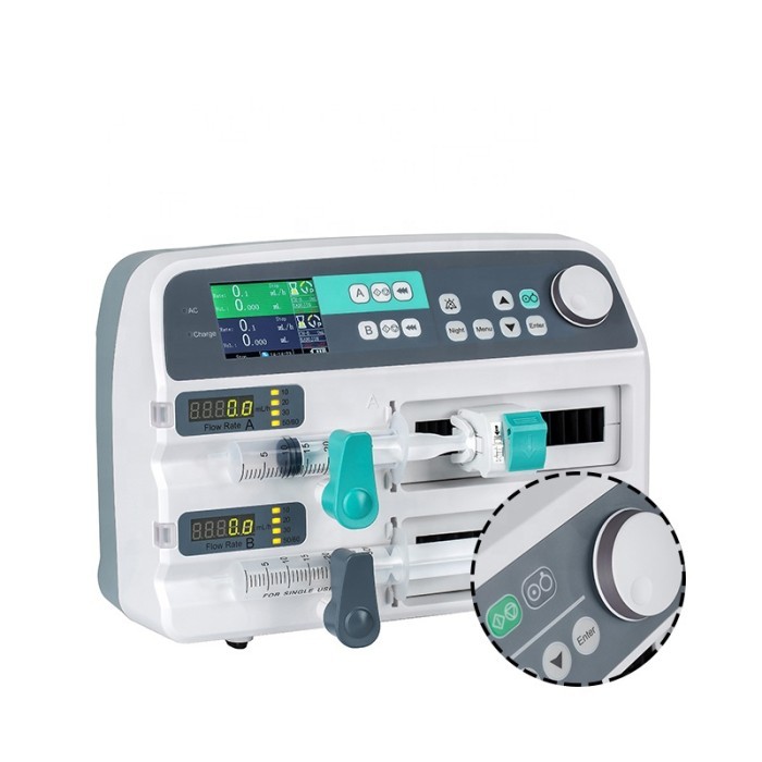 Jual IN-G702 Medical Electric Automatic double Channel Syringe driver ...