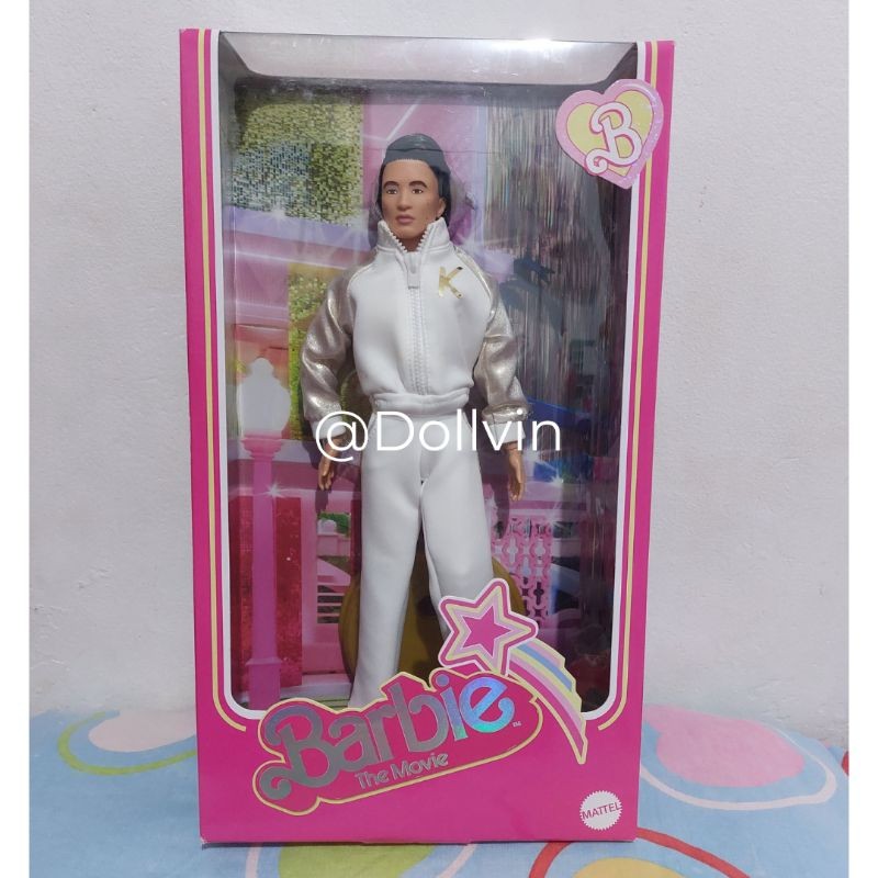Jual Barbie The Movie Collectible Ken Doll in White and Gold Tracksuit ...