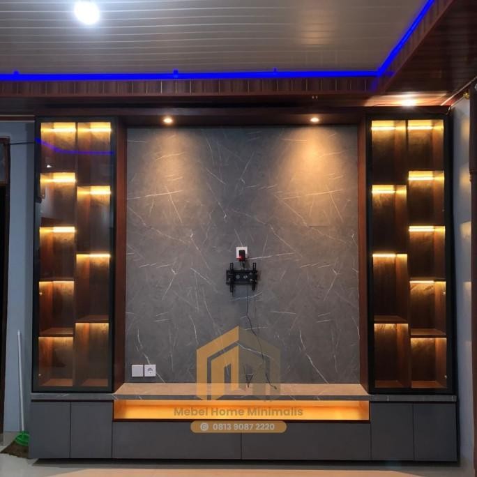 Jual Hpl taco-backdrop tv minimalis-backdrop hpl-bufet tv minimalis ...