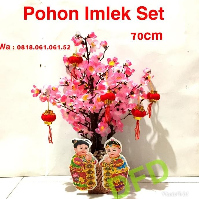 Jual Pohon Angpao / Bunga Sakura / Pohon Meihua Set Dekorasi ( Uk : 70 ...