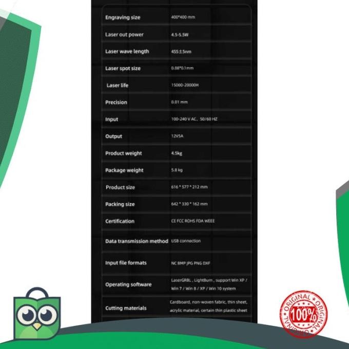 Jual Mesin Stiker Laser Cutting Akrilik Acrylic Akrilik Sticker Motor ...