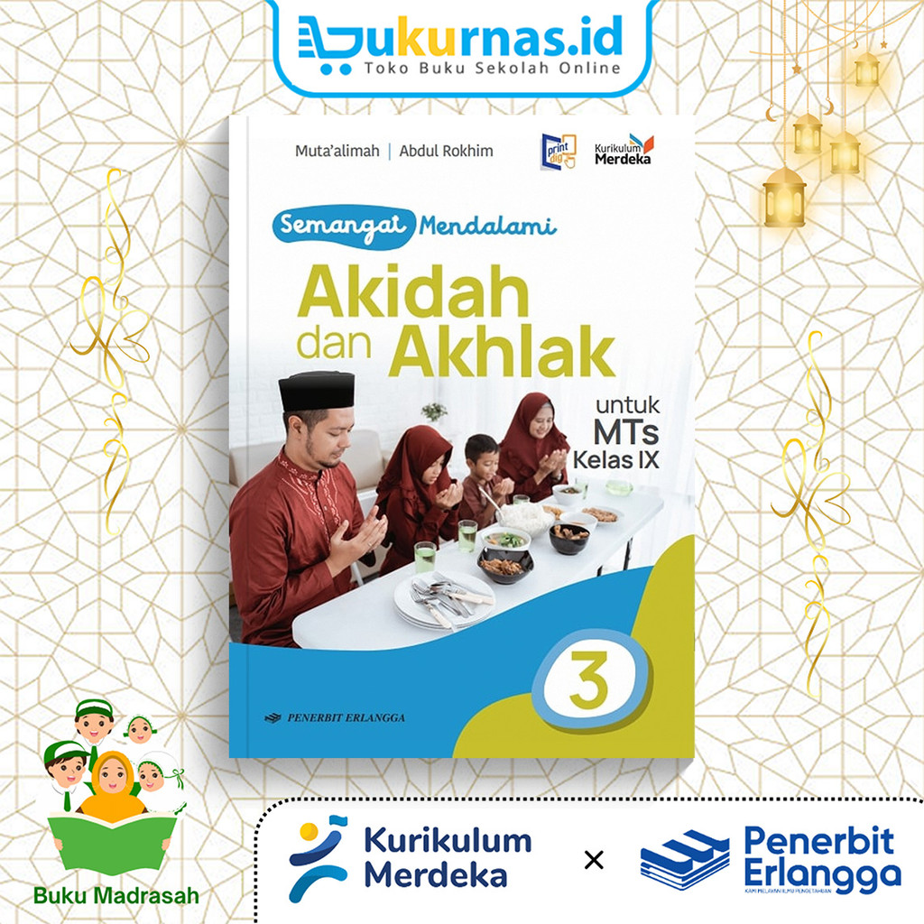 Jual Buku Semangat Mendalami Akidah dan Akhlak Jilid 3 Kelas 9 Mts Kurikulum Merdeka Erlangga ...