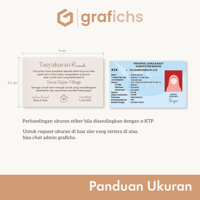 Jual Kartu dan Label Stiker Syukuran Tasyakur Pindahan Rumah Baru ...