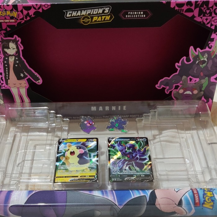 Jual Pokemon TCG Champion's Path Marnie Premium Collection Box Playmat + PR | Shopee Indonesia