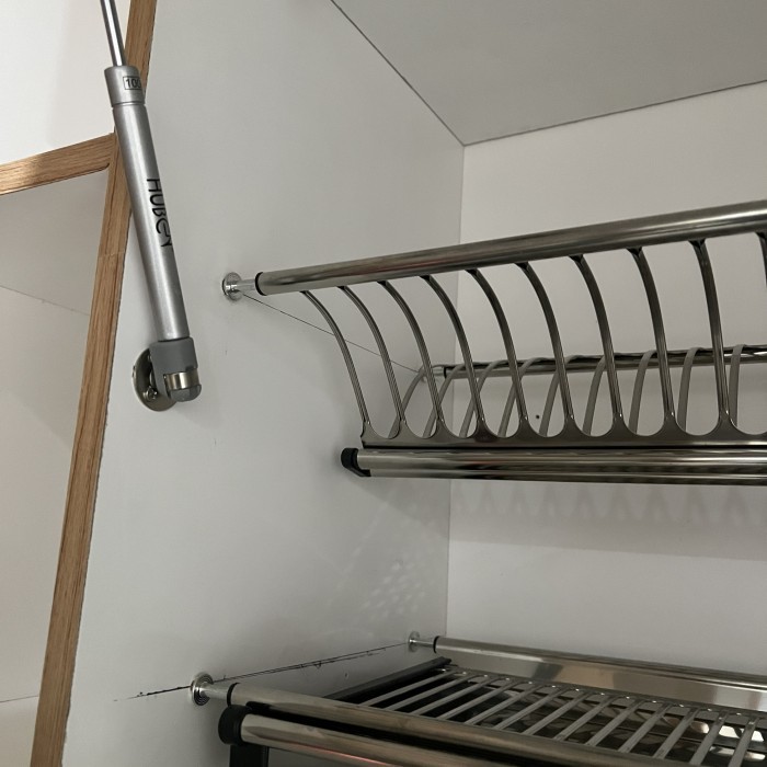 Jual RAK PIRING GELAS GANTUNG STAINLESS KITCHEN SET 70 VITCO / RAK ...
