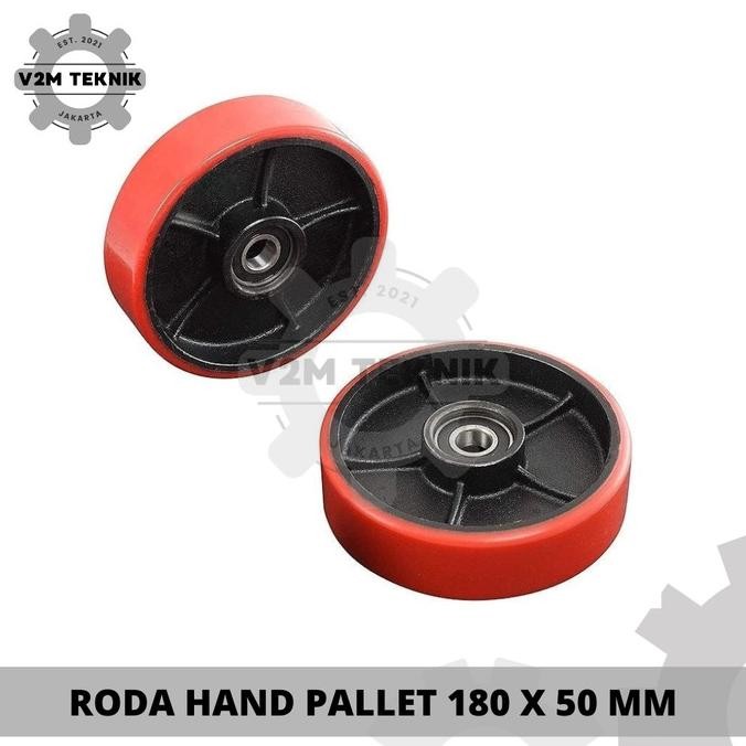 Jual Roda Hand Pallet Pu 180 X 50 Mm / Roda Hand Lift Poly Urethane ...