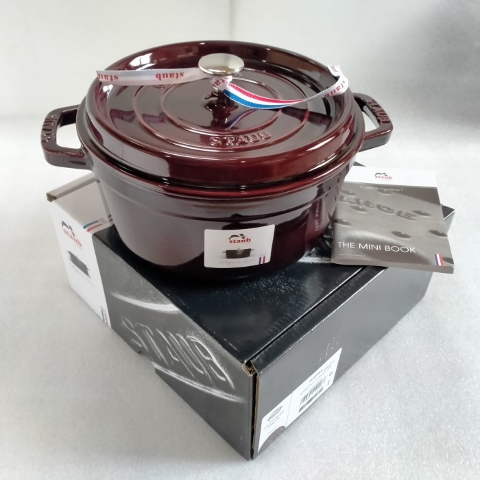 Jual original France STAUB 24cm Round Cast Iron Cocotte | Shopee Indonesia