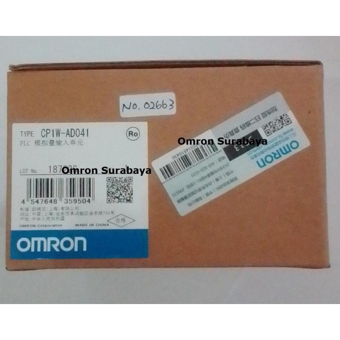 Jual BEBAS ONGKIR - PLC OMRON CP1W-AD041 | Shopee Indonesia
