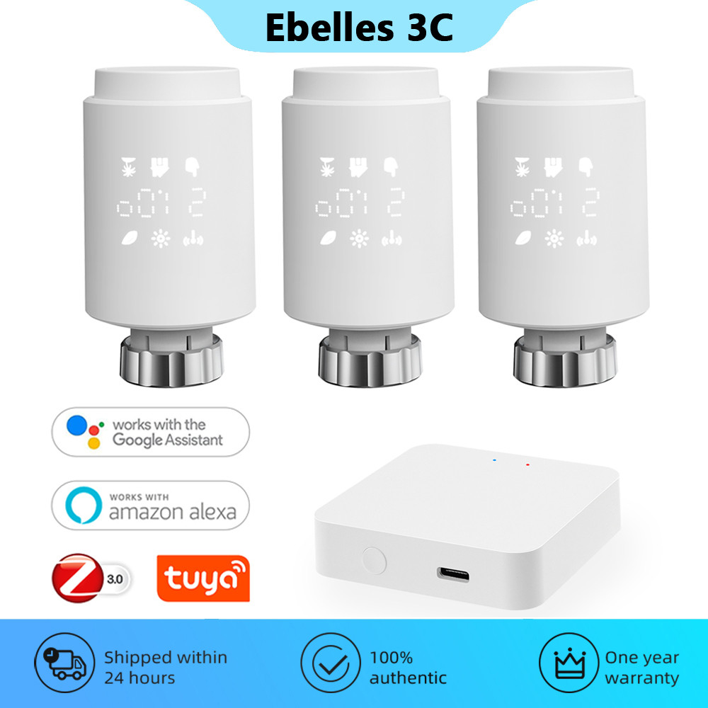 Jual Tuya ZigBee Smart TRV Thermostatic Valve Radiator Actuator ...