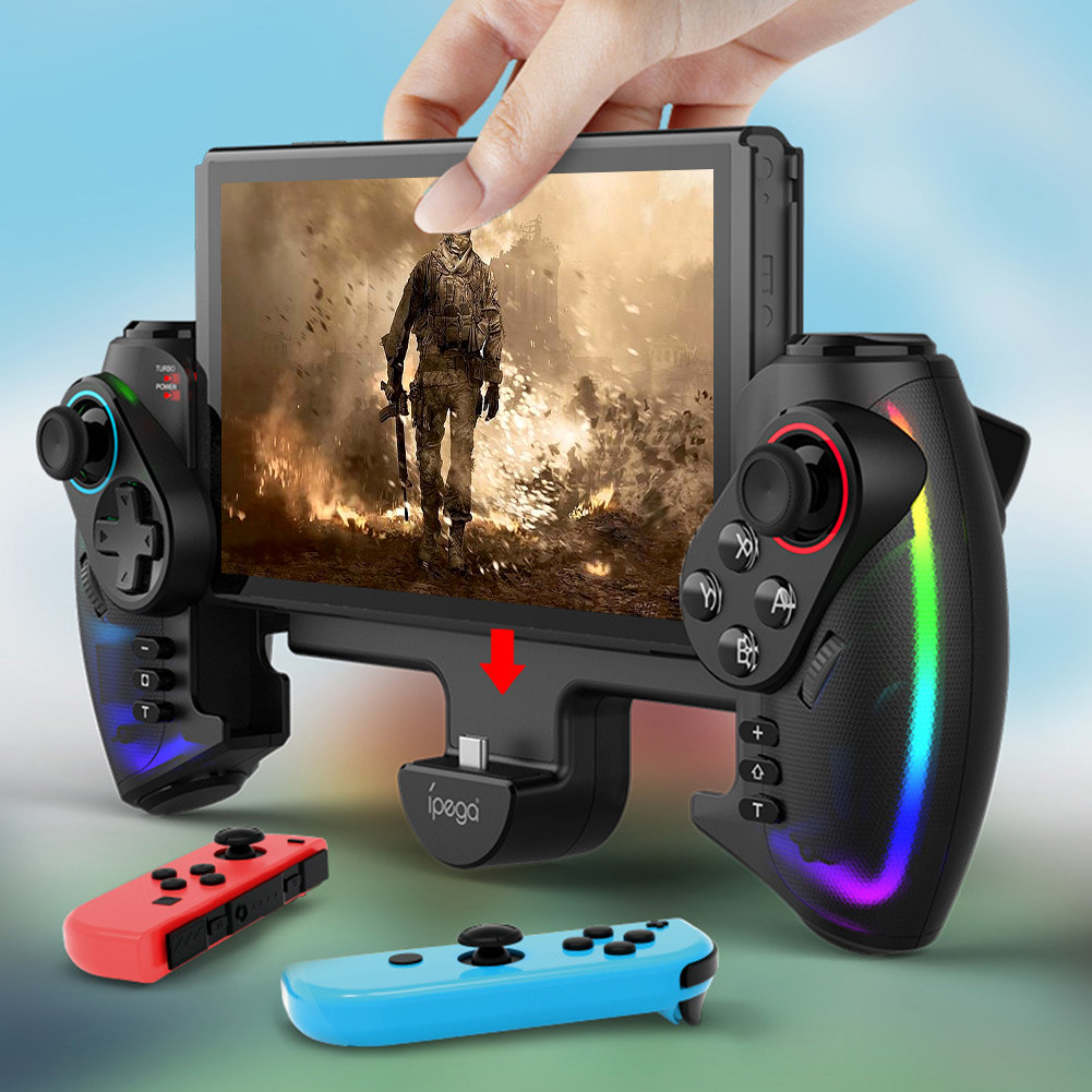 Jual Handheld Controlr Grip Game Joystick Gamepad Six-Axis RGB | Shopee ...