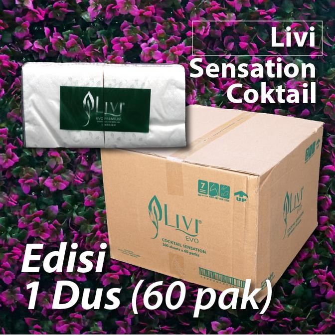 Jual Edisi 1 dus - Tissue Livi Sensation Cocktail Premium - 100 sheets ...