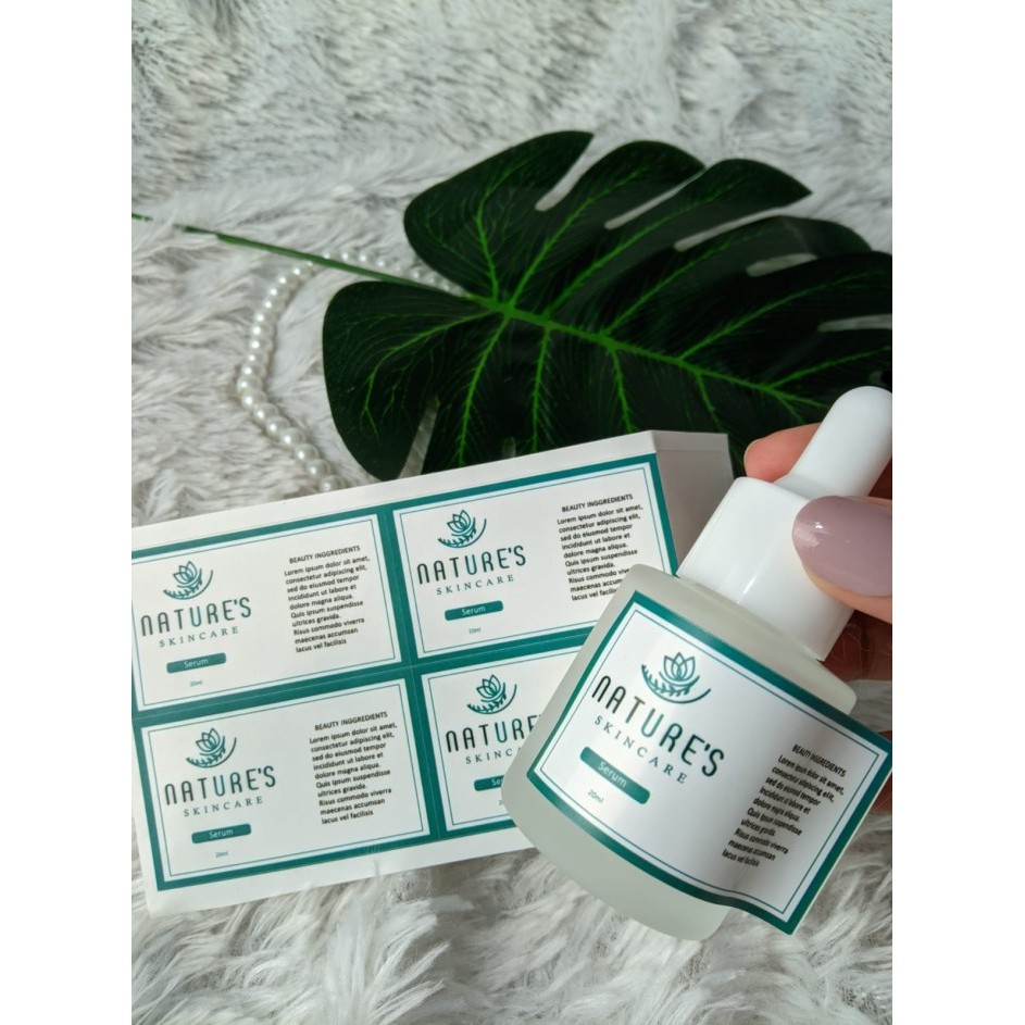 Jual Stiker Label Skincare Produk Kosmetik Sticker Kecantikan Free ...