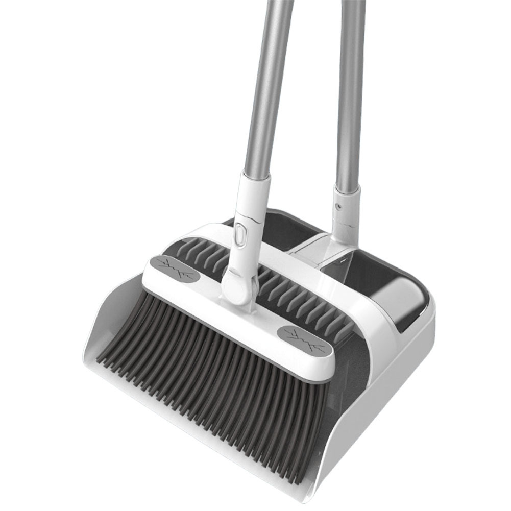 Jual Upright Standing Broom & Comb Teeth Dust Pan 180 Degree | Shopee ...