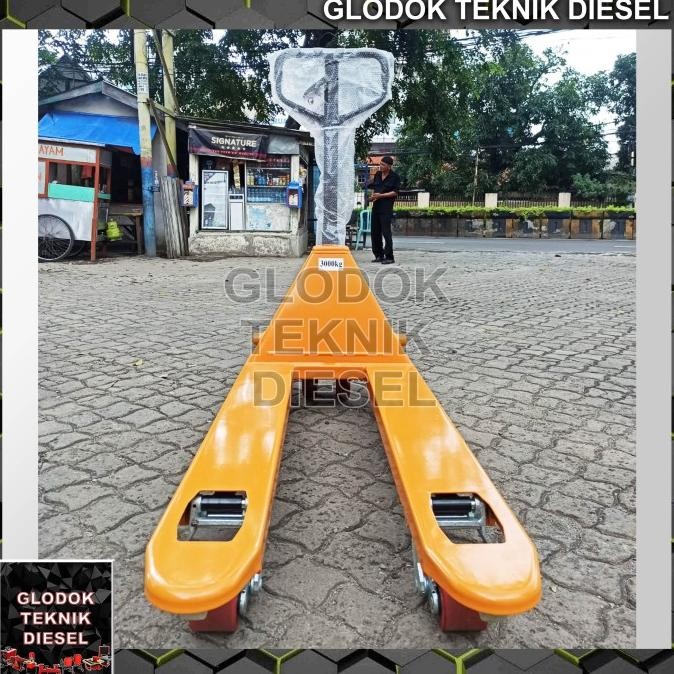 Jual HAND PALLET TRUCK 3 TON HAND STACKER LIFT 3 TON 3000 KG ORIGINAL ...