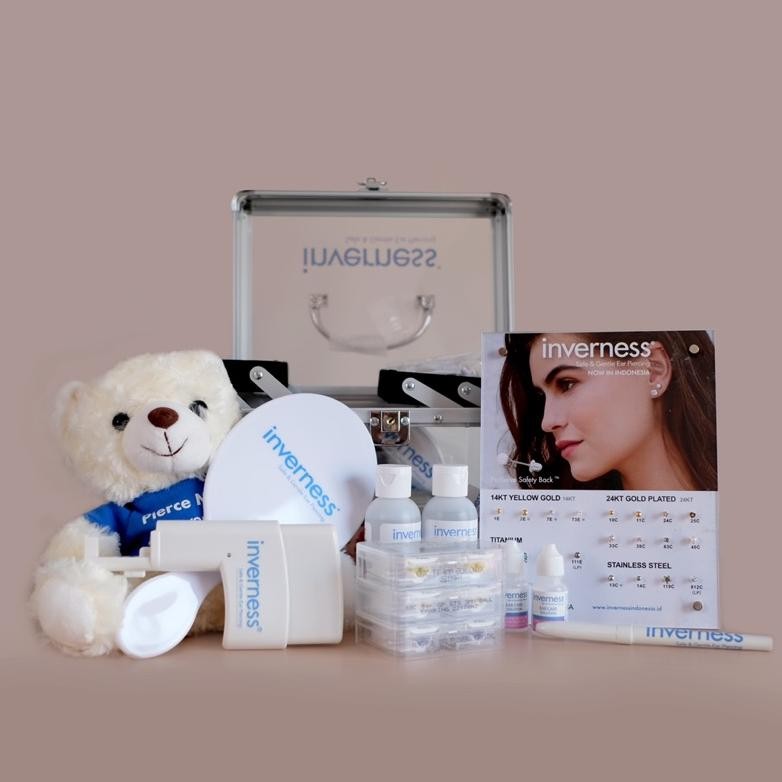 Jual Starter kit Inverness Safe Gentle Ear Piercing System Gold Mixed ...