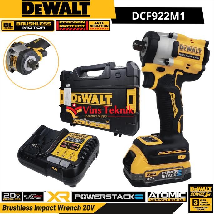 Jual Brushless Impact Wrench 20V Mesin Pembuka Baut 1/2" Powerstack ...