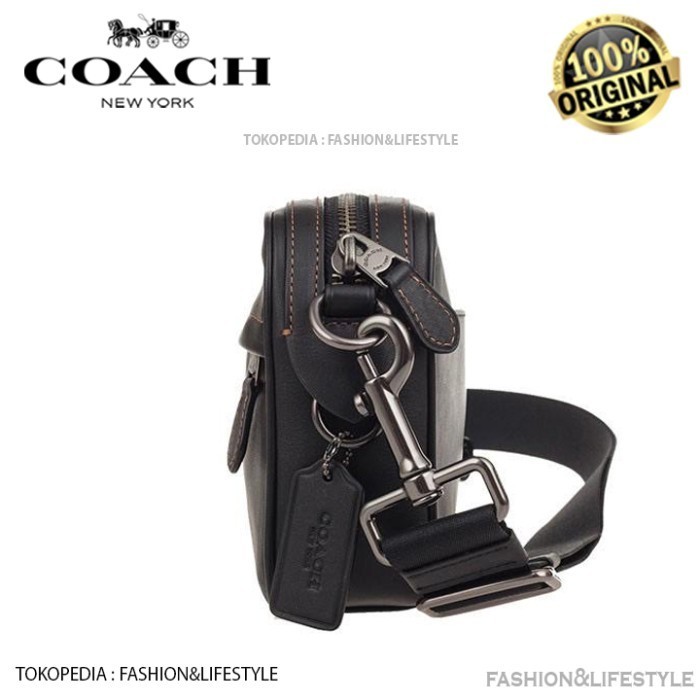 Jual Tac C Graham Leather Crossbody Bag Black Full Leather Original 100 ...