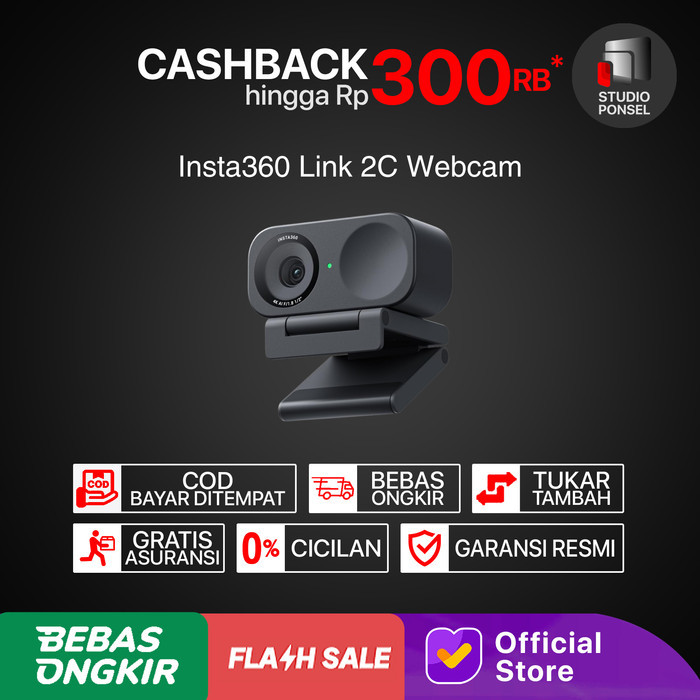 Jual Insta360 Link 2C Webcam 4K Ultrahd With Auto Framing Gesture ...