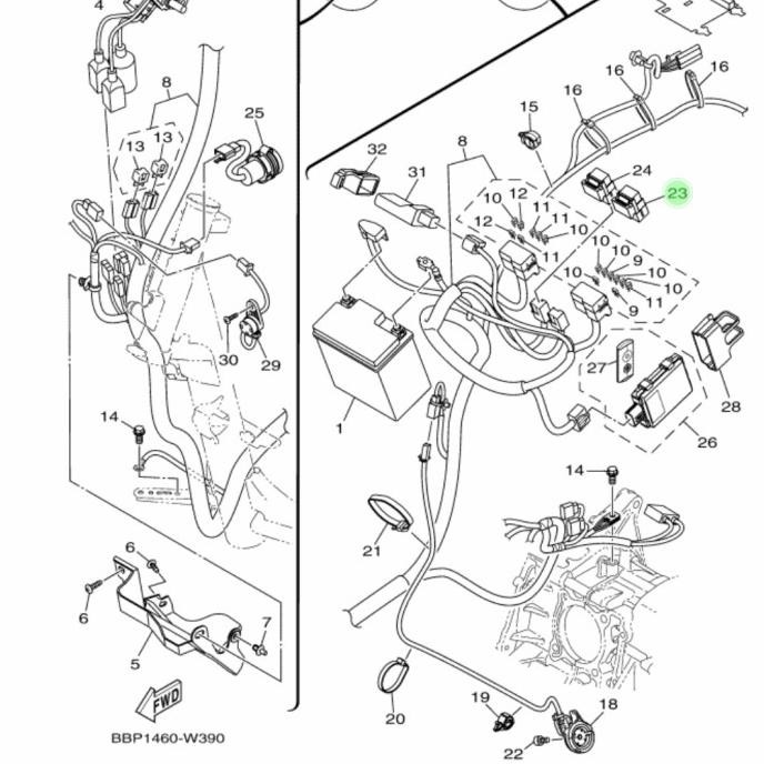 Jual Promo RELAY ASSY KAKI 4 R15 V3 - NEW AEROX 155 ASLI YAMAHA COD ...