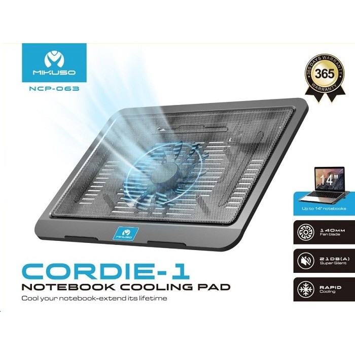 Jual Cooler Pad Mikuso Ncp-063 Cordie-1 Noteok Cooling Pad | Shopee Indonesia