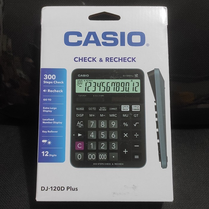 Jual Kalkulator Meja Besar 12 Digit Cek Ulang Casio DJ-120D Plus ...