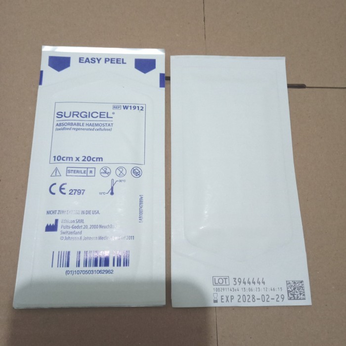 Jual Surgicel W1912 10cm 20cm Absorbable Hemostat | Shopee Indonesia